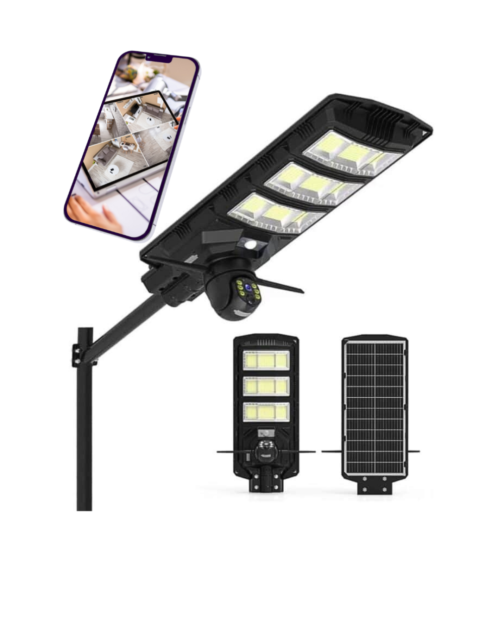 Cámara WiFi HD 2MP 450W con Foco y panel Solar – FOSTON – Venta de ...